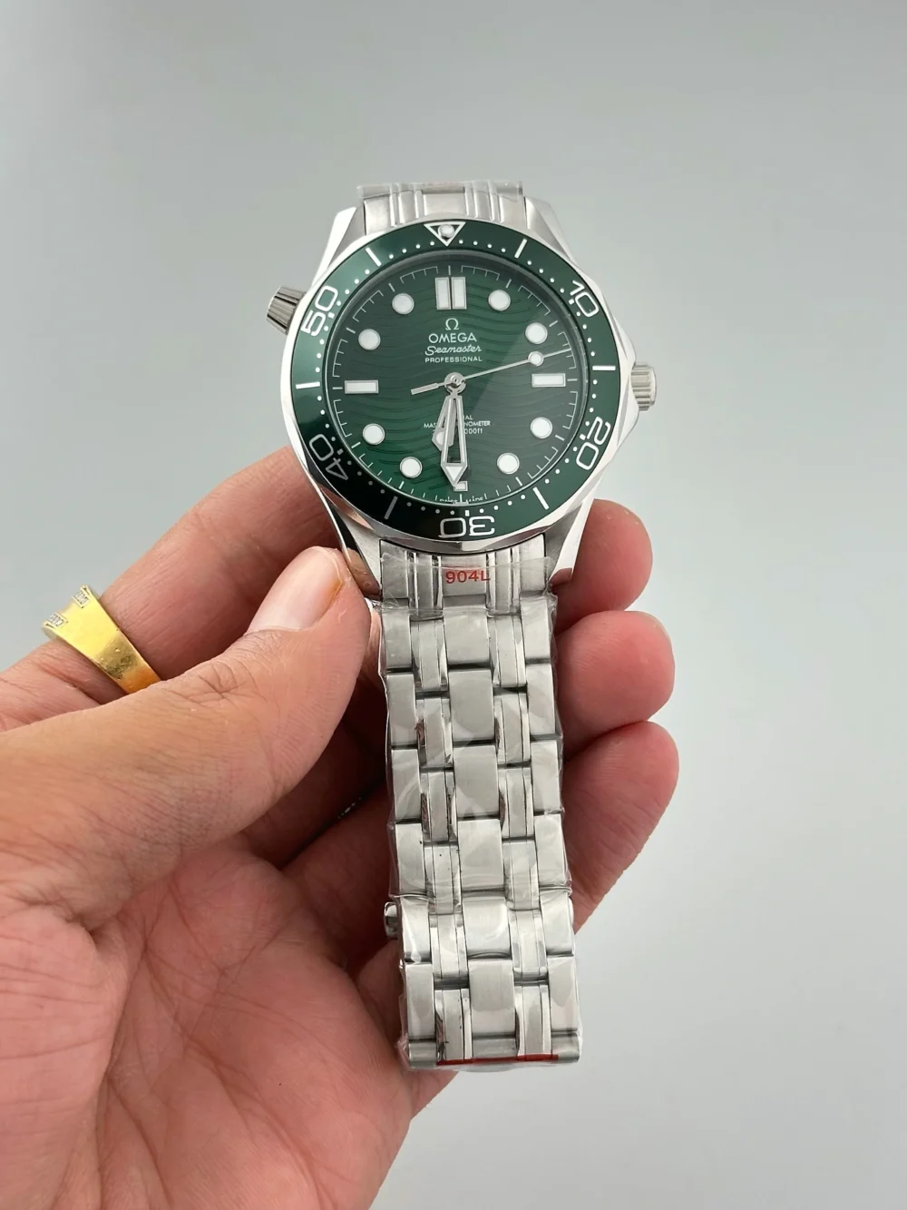 Omega Seamaster Diver 300M Green Dial Steel On Steel 42mm Men’s Watch ...