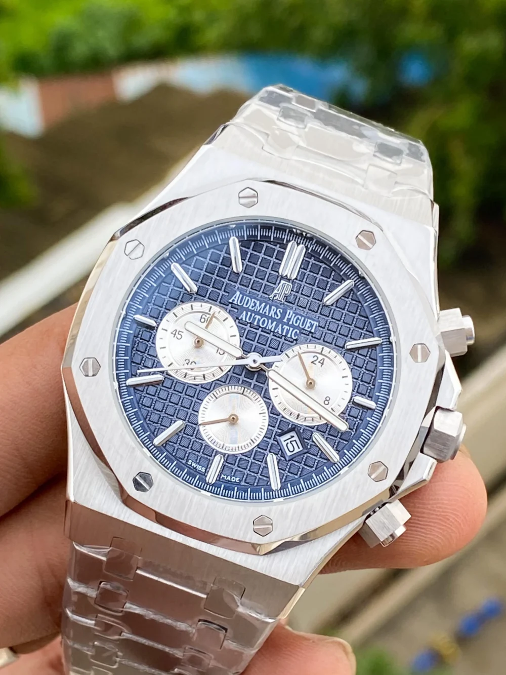 Audemars Piguet Royal Oak Chronograph Blue Dial 41mm Men’s Watch ...
