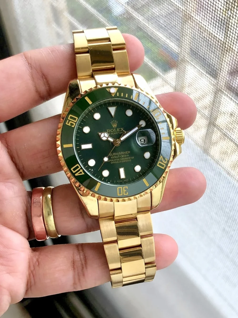 Rolex Submariner Date Hulk Gold Tone Green Dial 40mm Men’s Watch ...